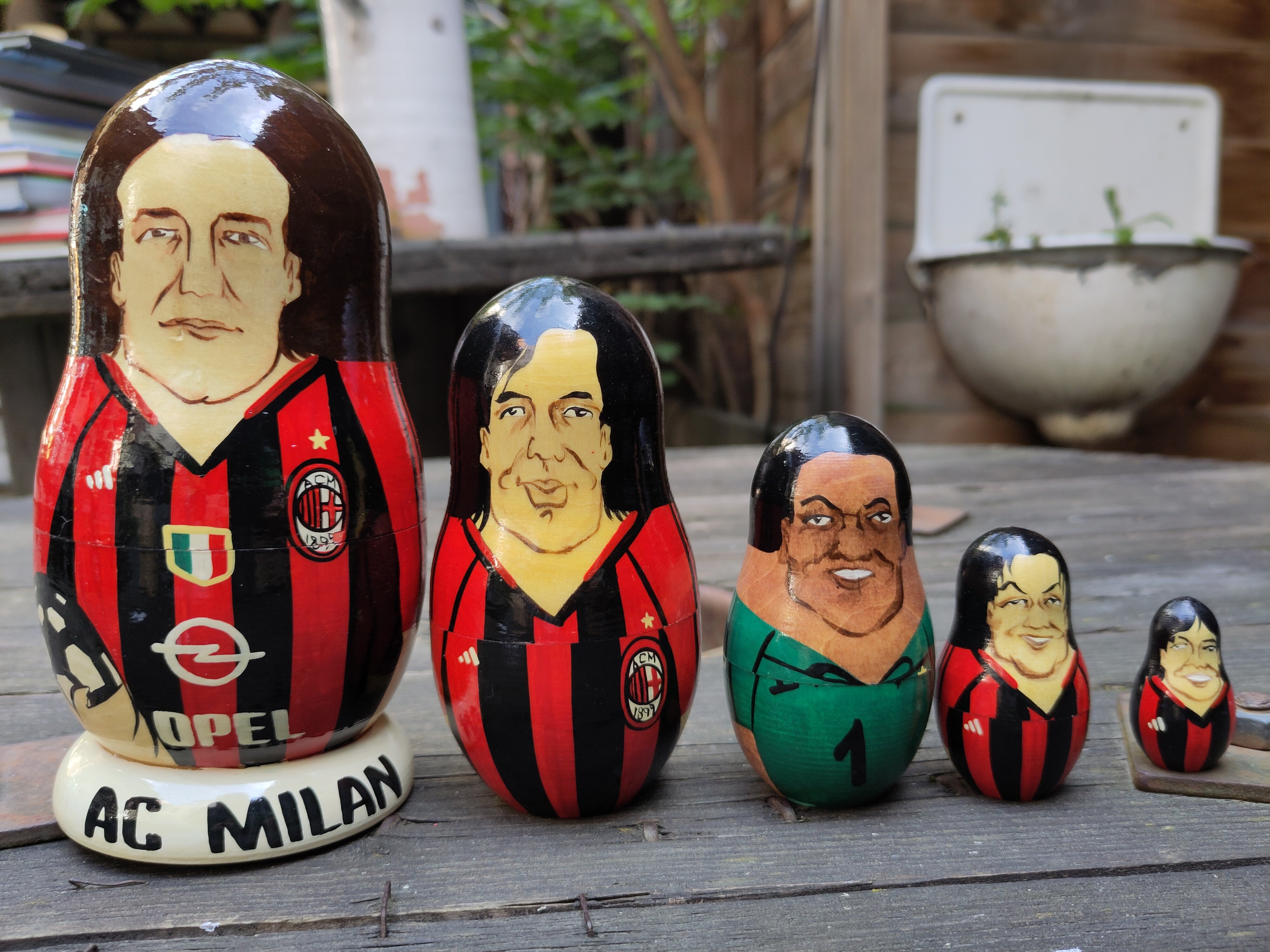 AC Milan matrjosjka/babushka Shevchenko/Inzhagi/Dida/Maldini/Kaká ...